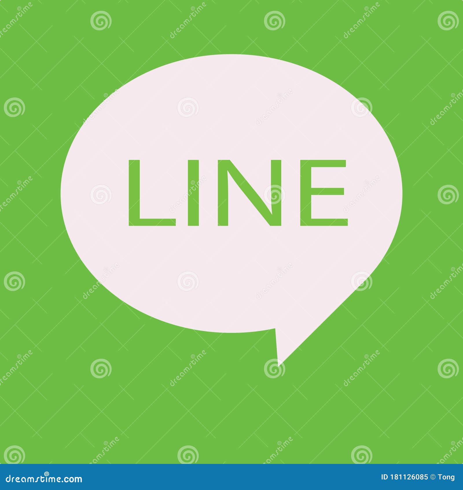 Line Application on the Green Ground Stock Vector - Illustration of ...