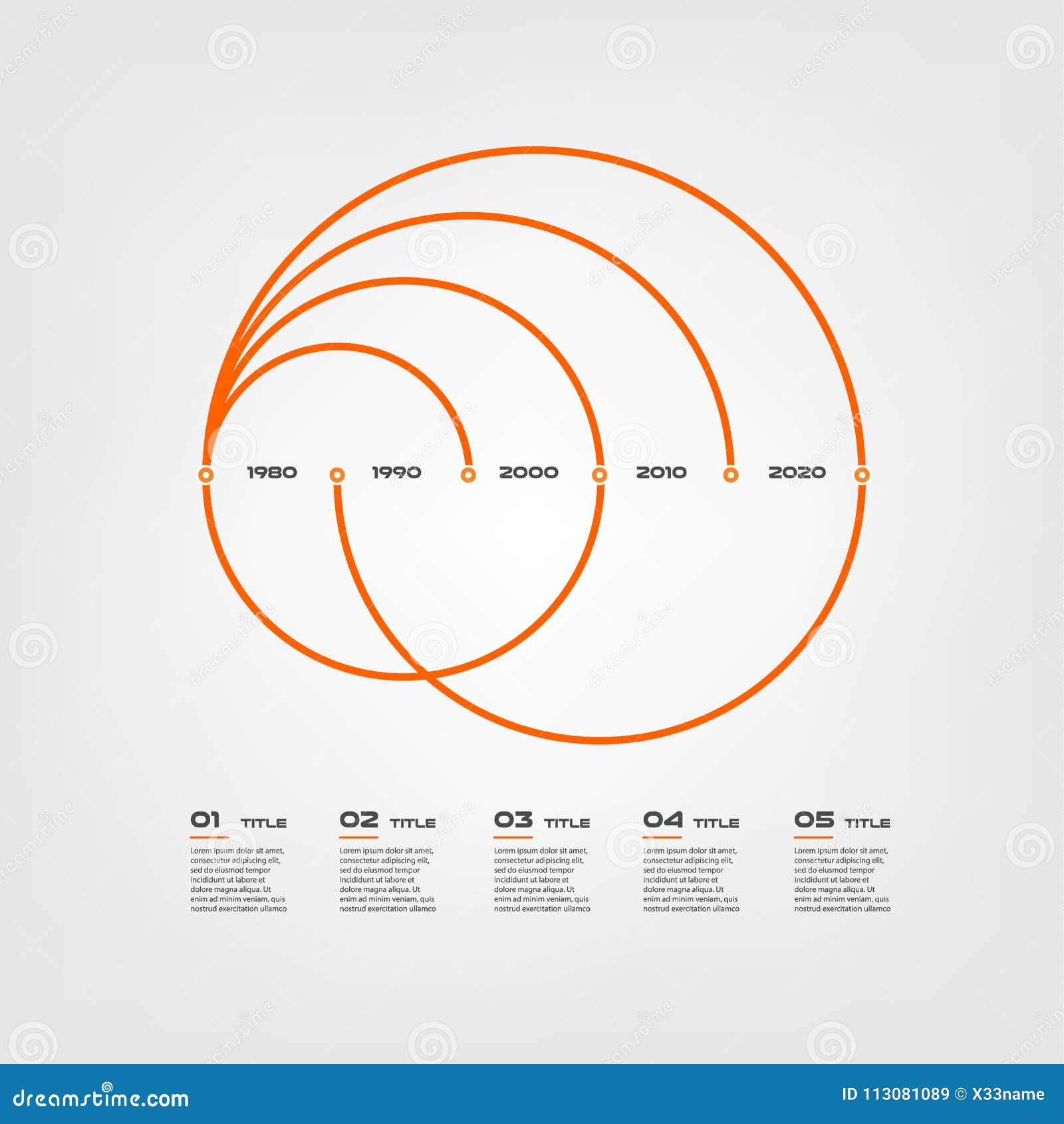 Line Arc Chart Steps Infographics - Can Illustrate a Strategy, Workflow ...