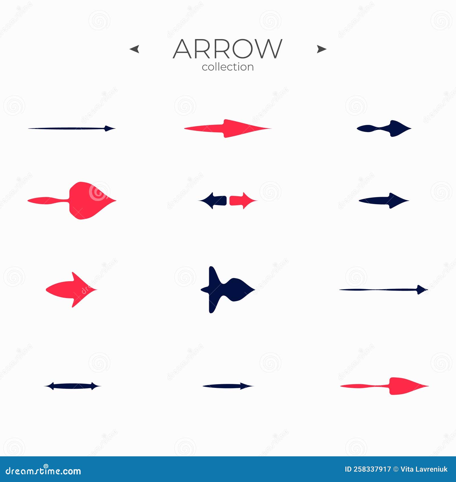 Line Arrow Icon Set. Line Icons Collection. Modern Vector Symbols ...