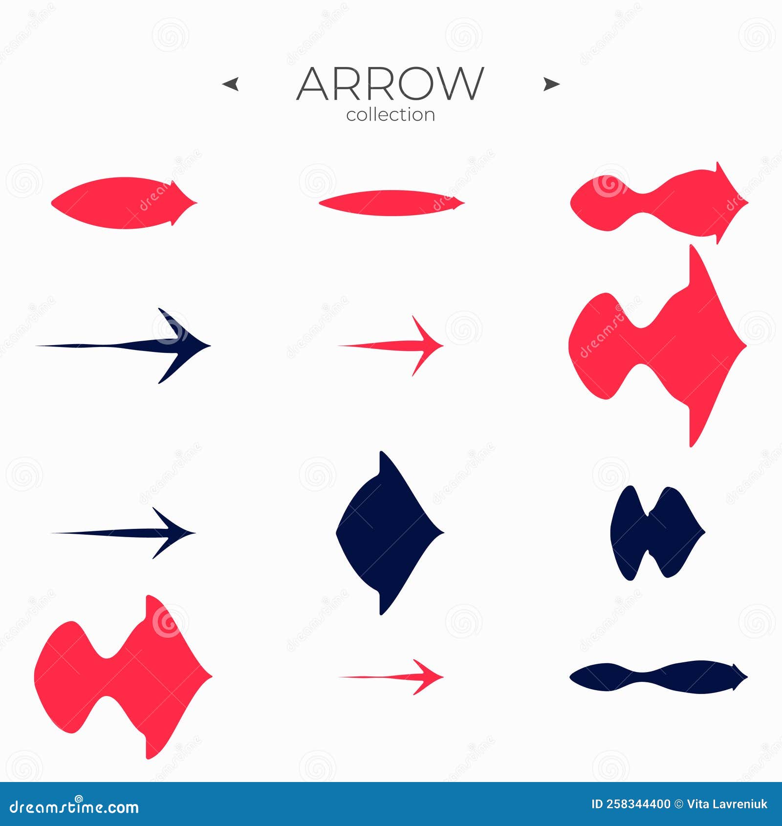 Line Arrow Icon Set. Line Icons Collection. Modern Vector Symbols ...