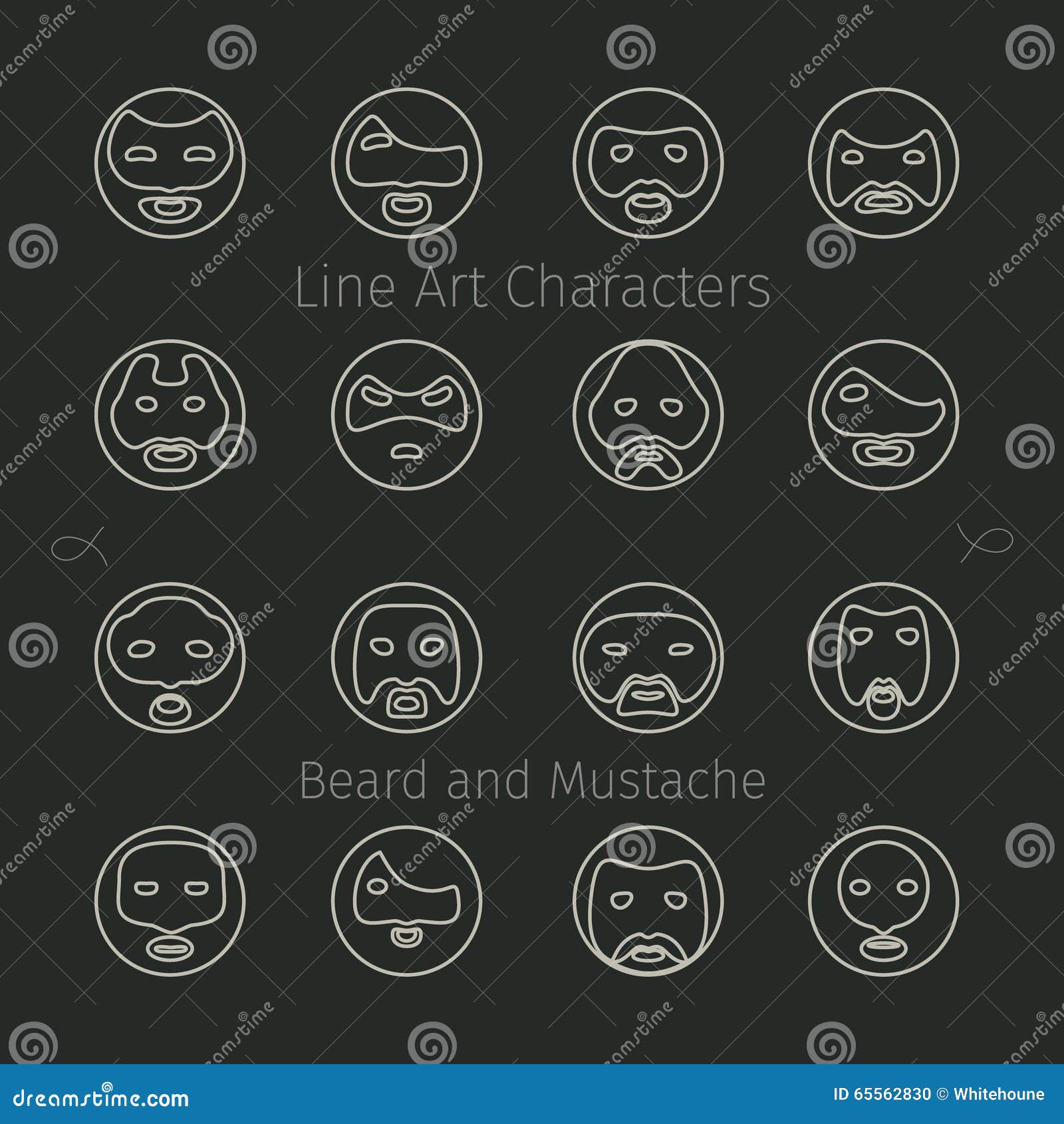 Line art avatars stock vector. Illustration of gentleman - 65562830