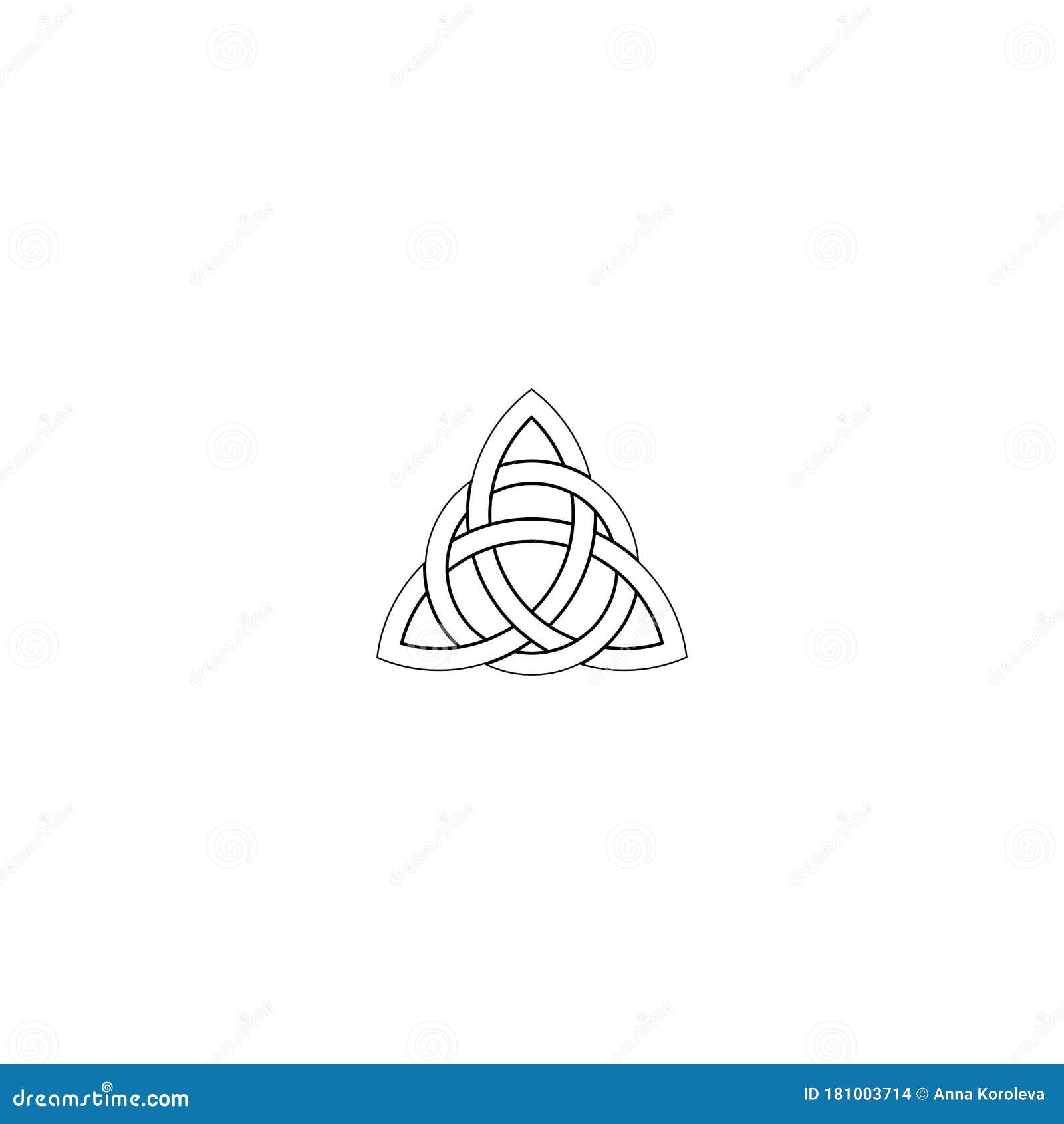 Celtic Knot Vector Ornament Illustration. Template Design. Stock Vector ...