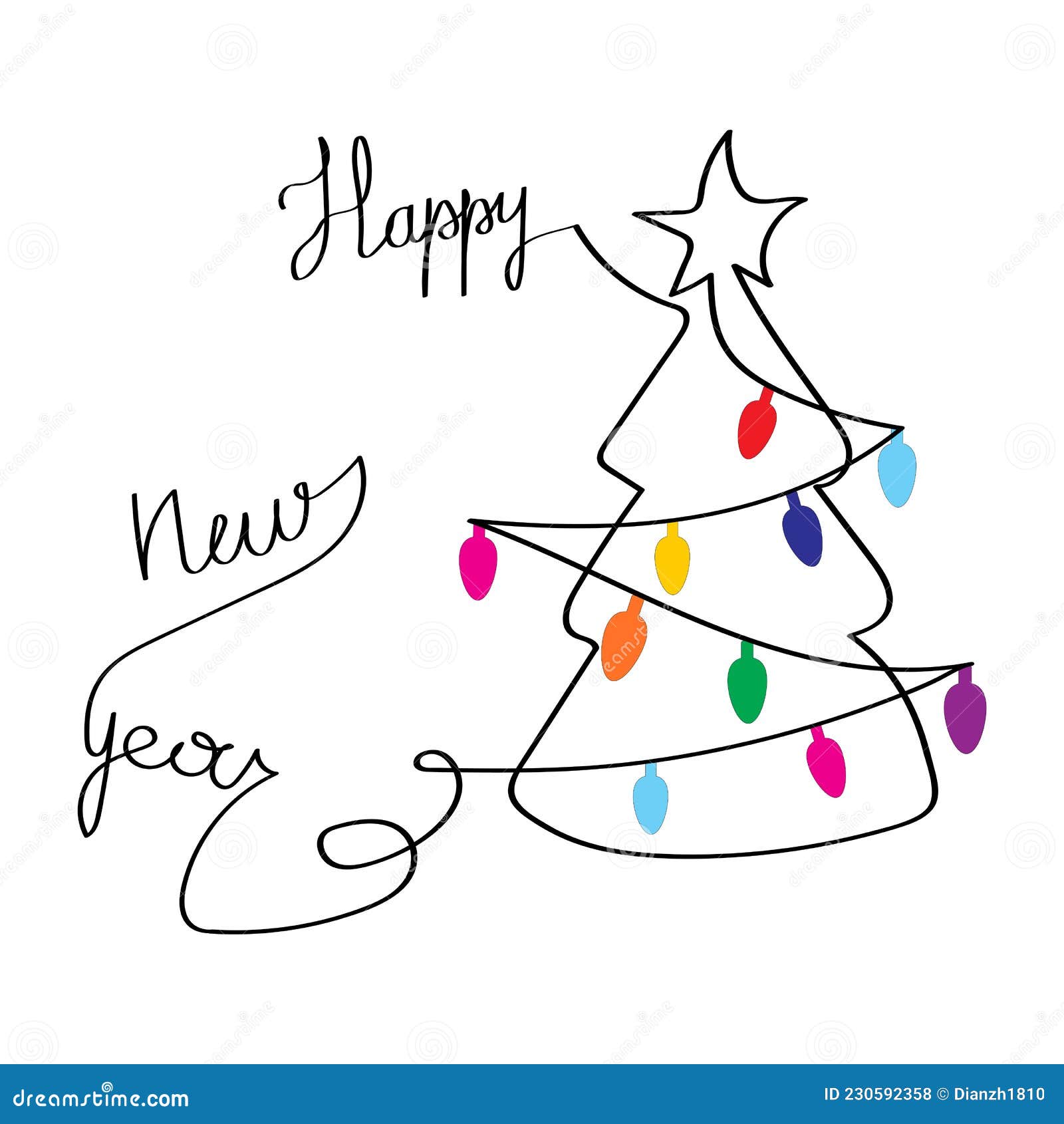 Line Art Christmas Holiday. Vector. Stock Vector - Illustration of bird ...