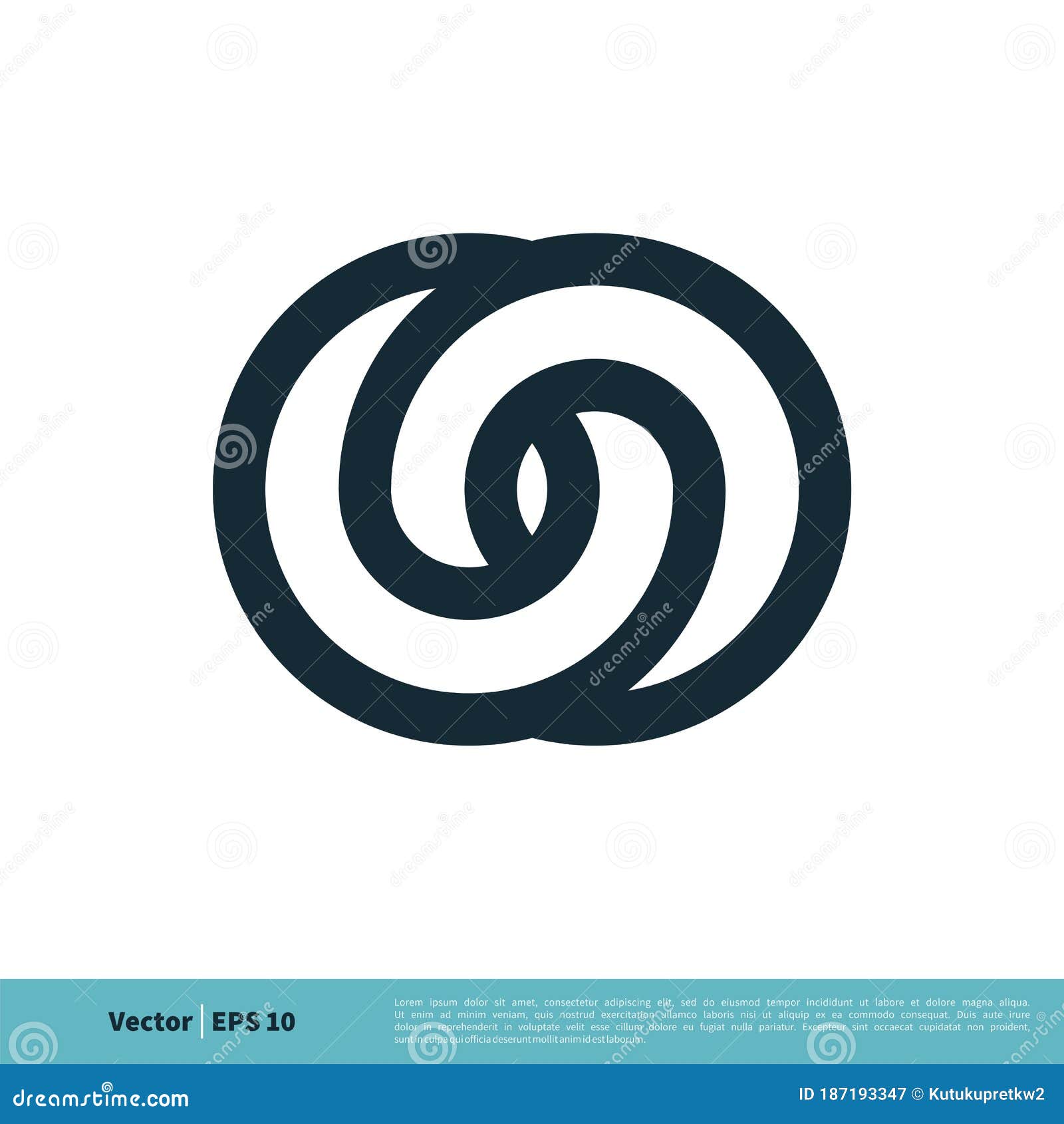 Line Art Circle Infinity Icon Vector Logo Template Illustration Design ...