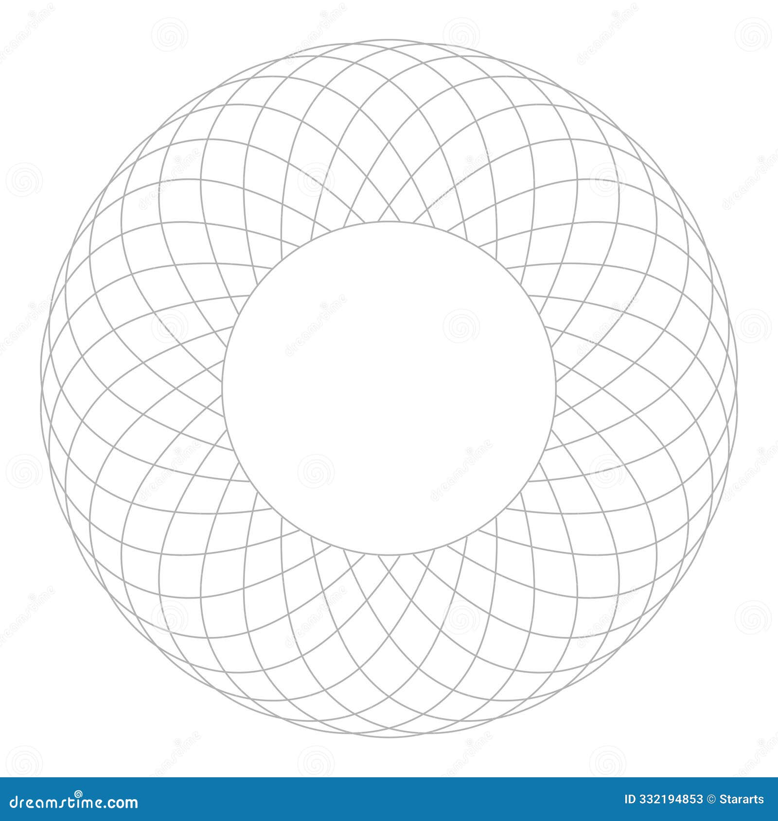 Line Art Diamond Shape Symmetry Pattern Design Stock Illustration ...