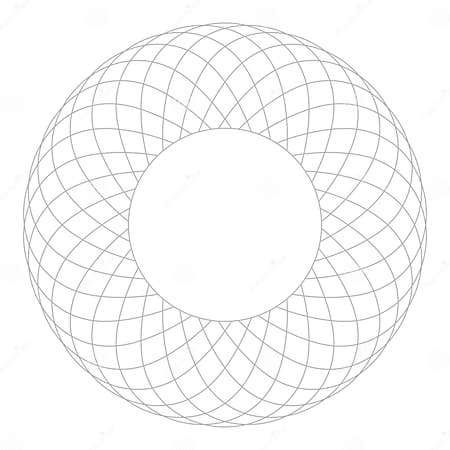 Line Art Diamond Shape Symmetry Pattern Design Stock Illustration ...