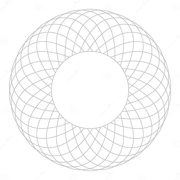 Line Art Diamond Shape Symmetry Pattern Design Stock Illustration ...