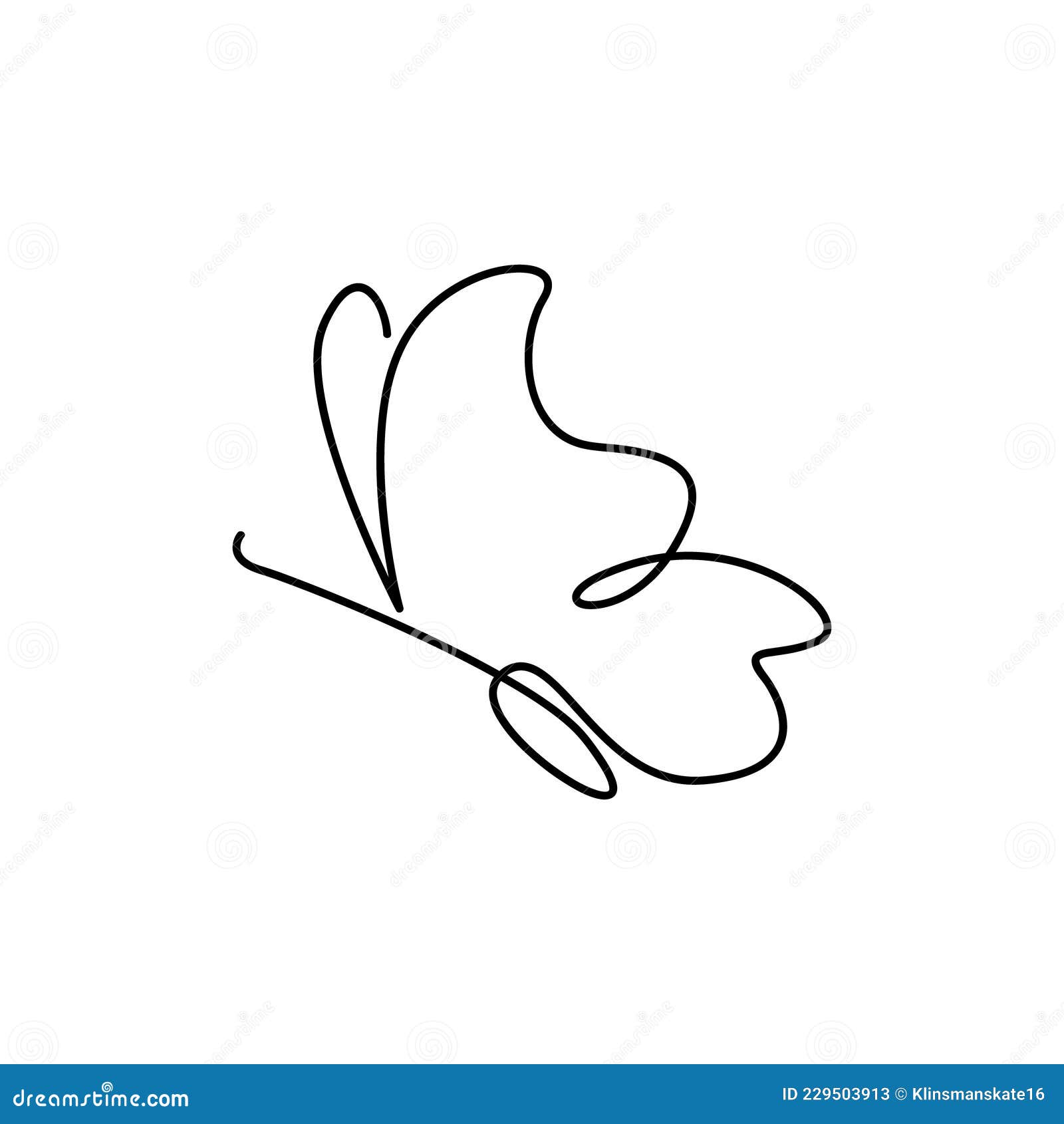 Line Art Drawing Butterfly Design Stock Vector - Illustration of print ...