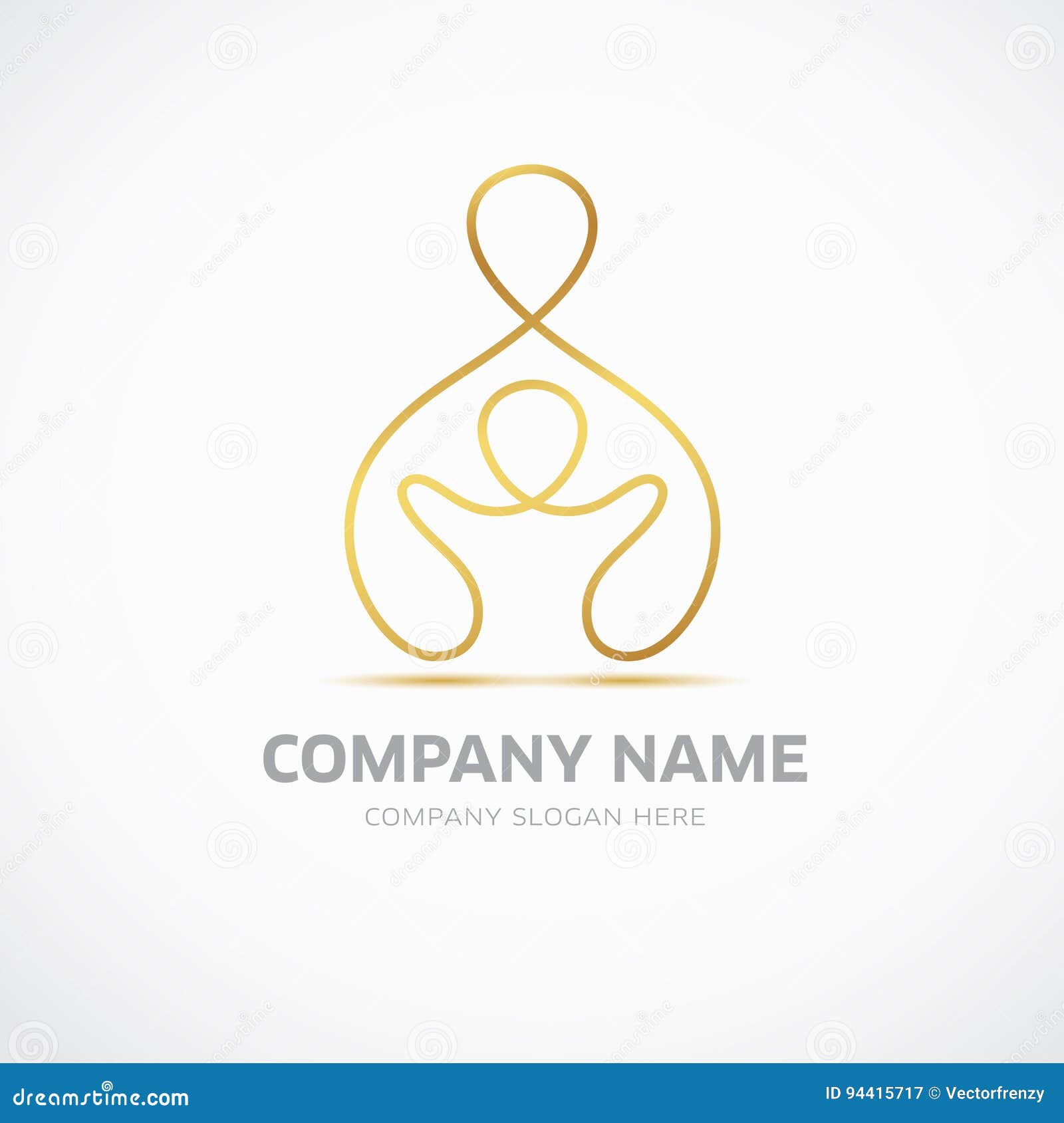 Line Art Figures Representing Parent and Child in a Single Continuous ...