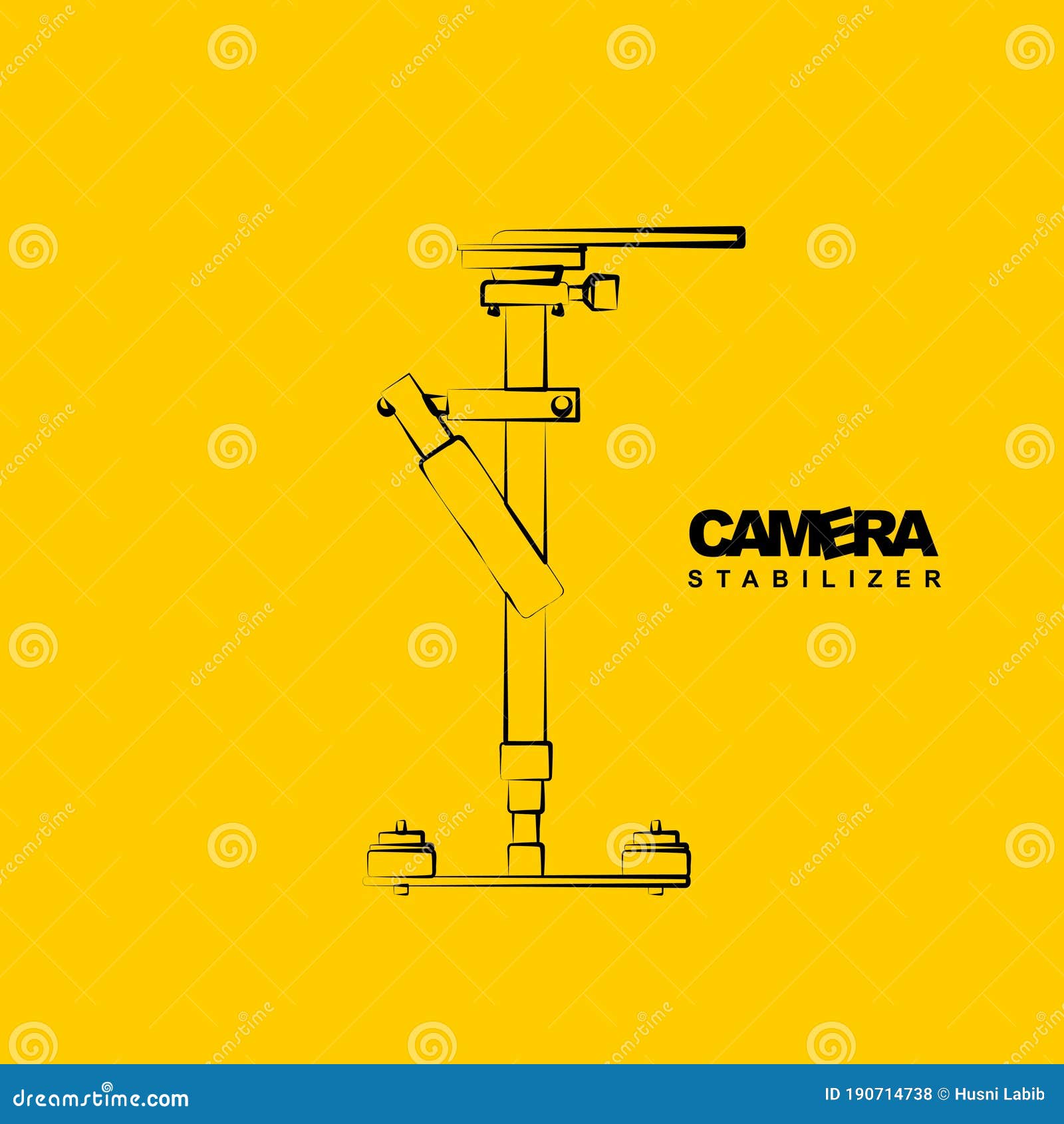 Line Art of Gimbal Stabilizer Vector Illustration Stock Vector ...