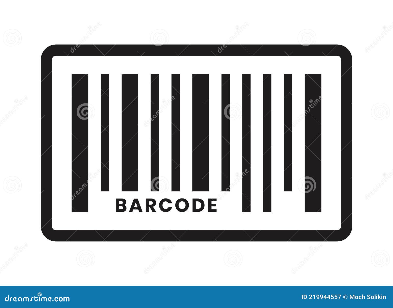 Line Art Icon A Business Inventory Barcode Or Bar Code For Apps And ...