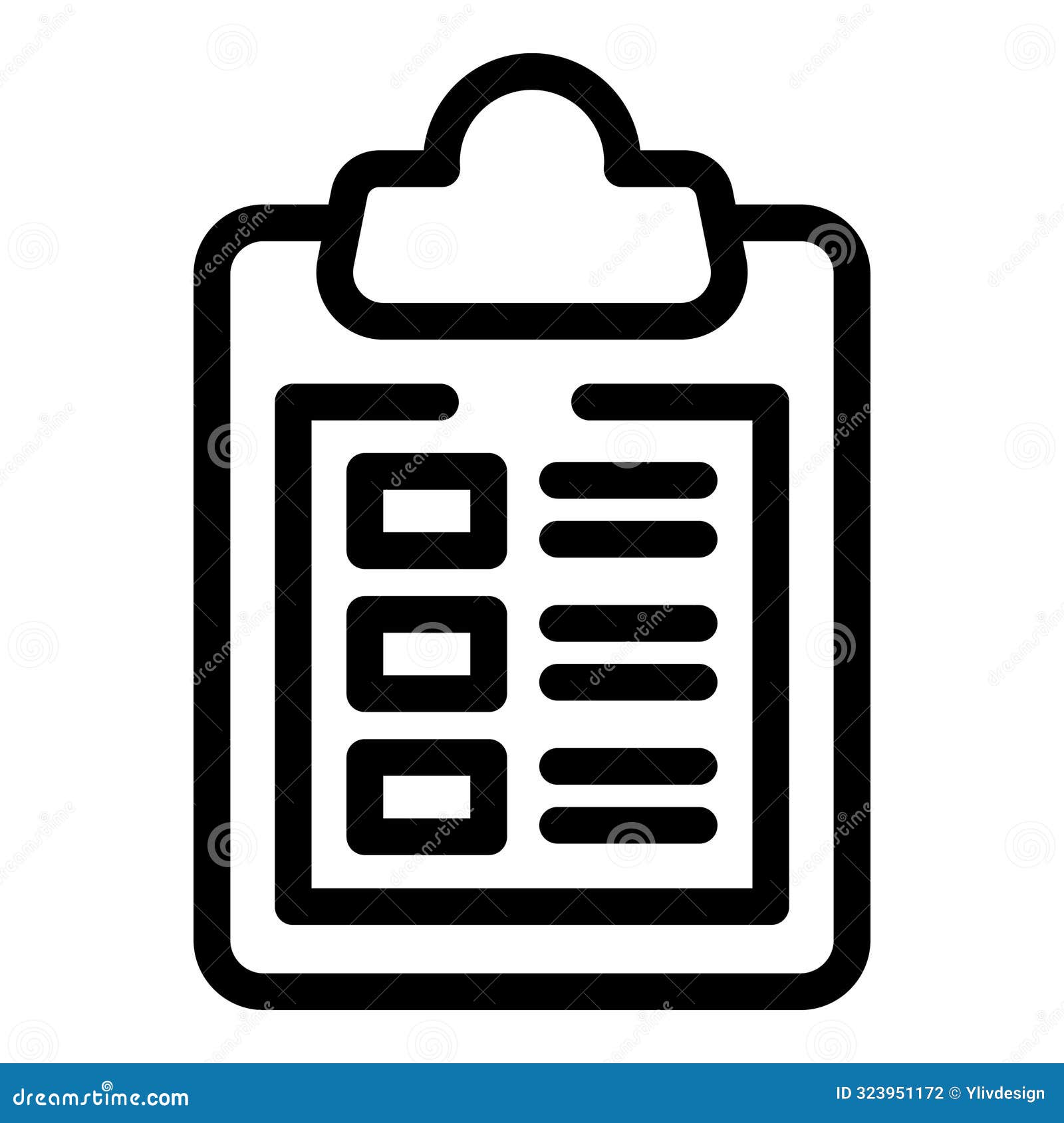 Clipboard Showing Checkboxes for Marking Completed Tasks Stock ...