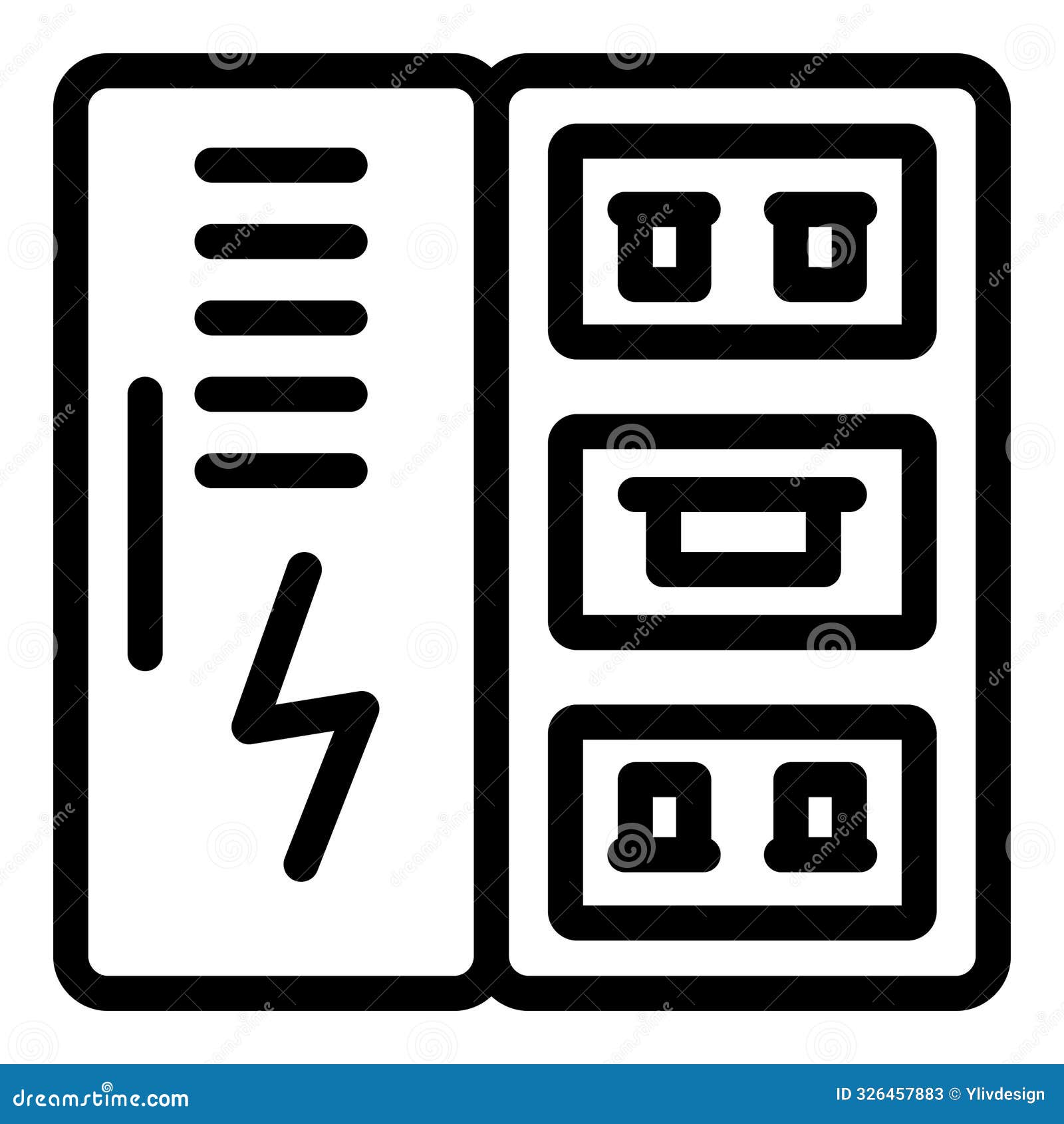 Electrical Control Panel with Wires and Switches for Managing Power ...