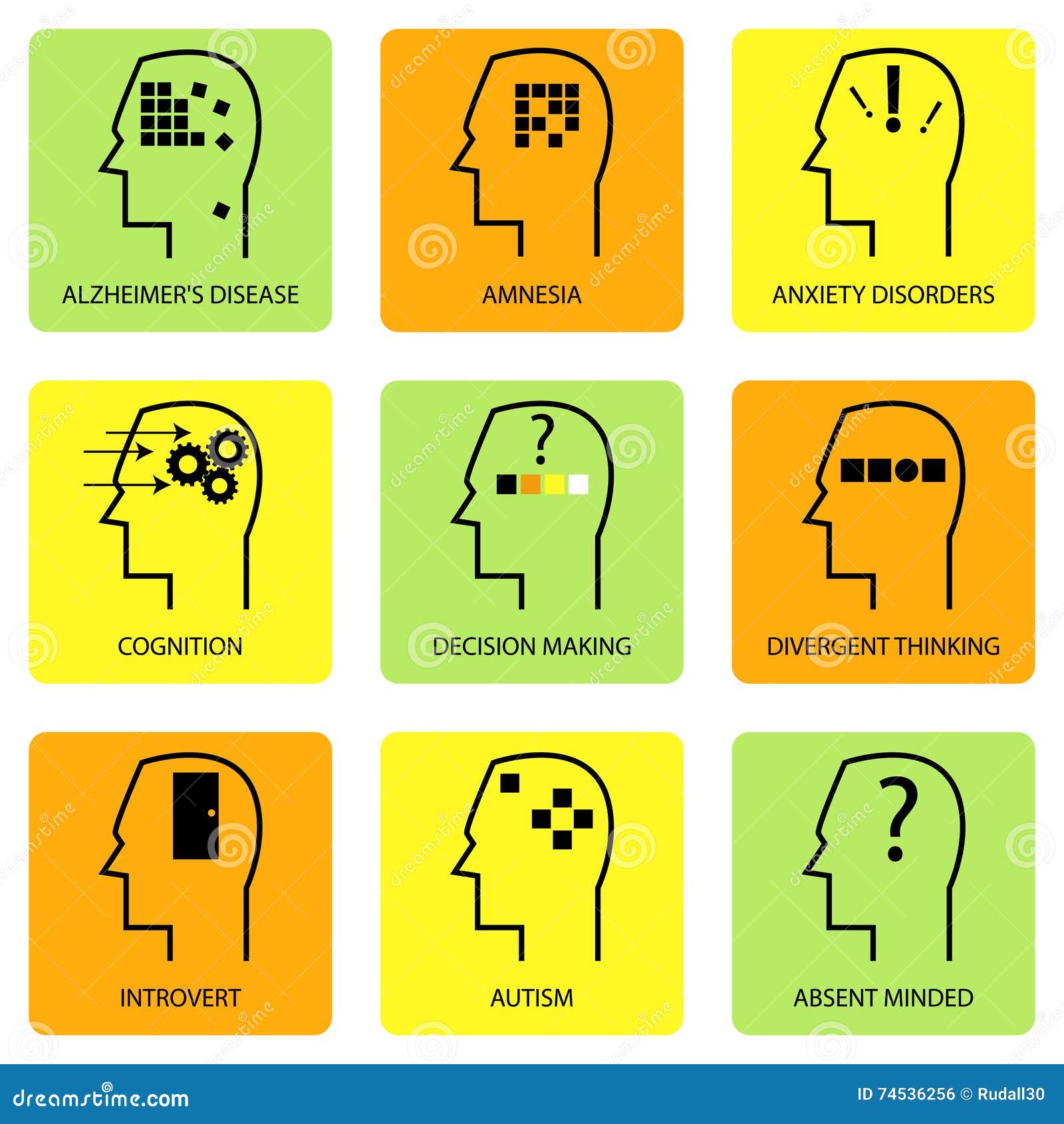 Psychology Terms Illustrations For Achieving Success Cartoon Vector ...