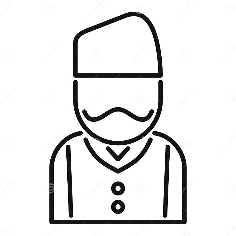 Muslim Man Wearing Traditional Taqiyah Skullcap Icon Stock Vector ... Muslim Man Wearing Traditional Taqiyah Skullcap Icon Stock Vector ...