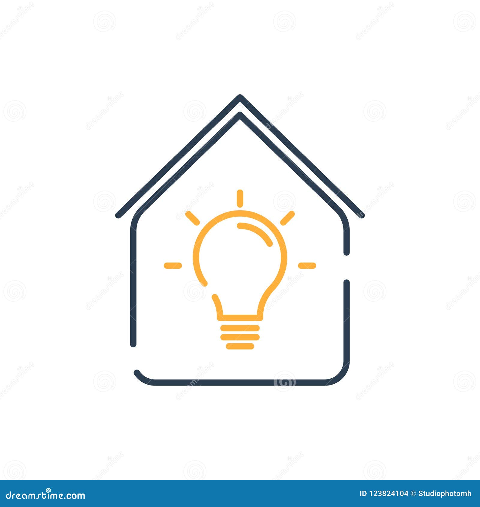 Line Art Icon Vector. Smart Home Light Stock Vector - Illustration of ... Line Art Icon Vector. Smart Home Light Stock Vector - Illustration of ...