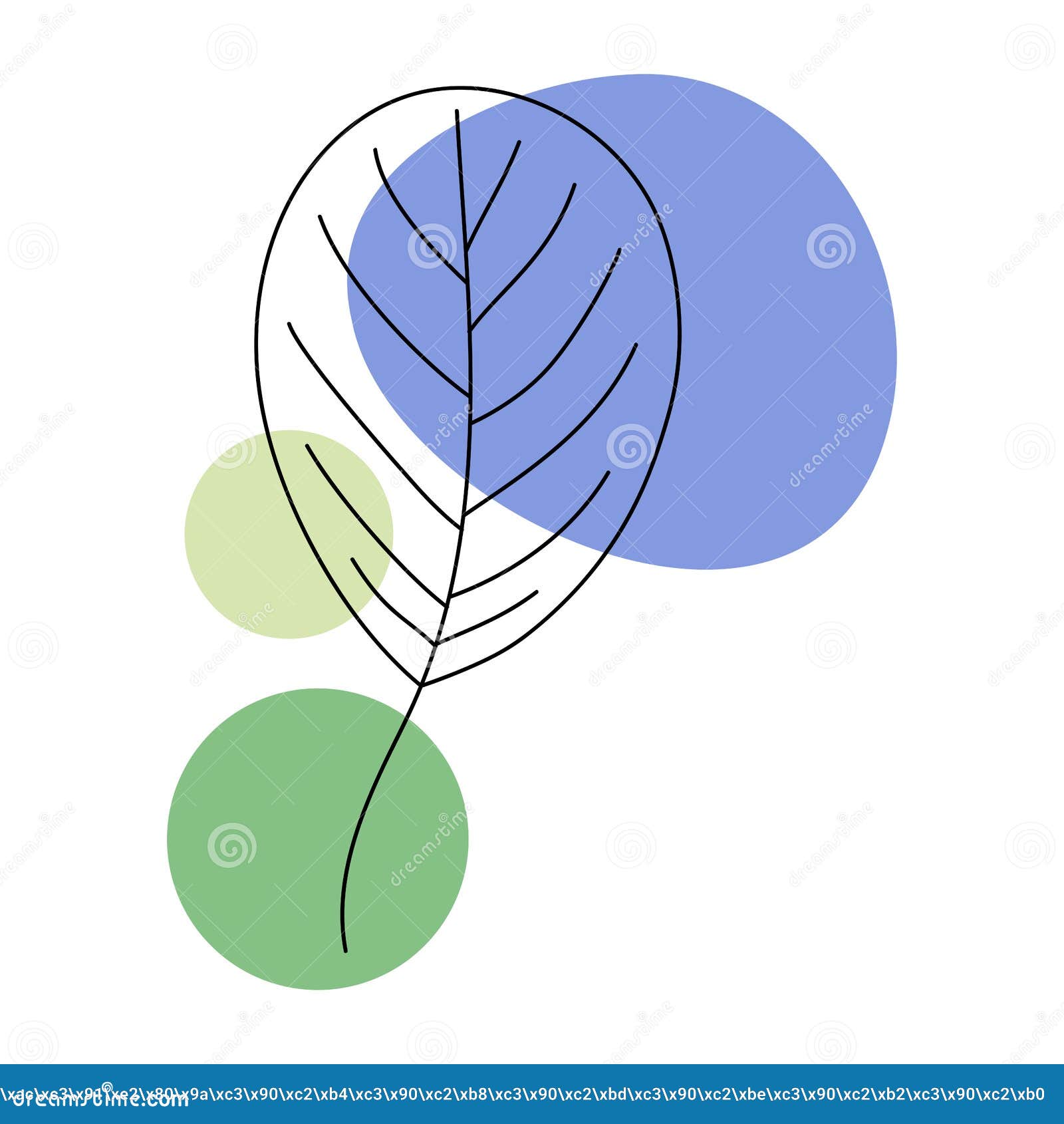 Line Art leaf stock vector. Illustration of fashion - 243355851