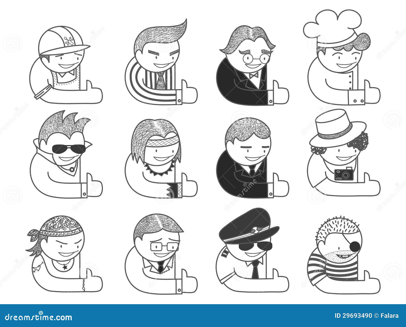 Line art people like sign stock vector. Illustration of cheerful - 29693490