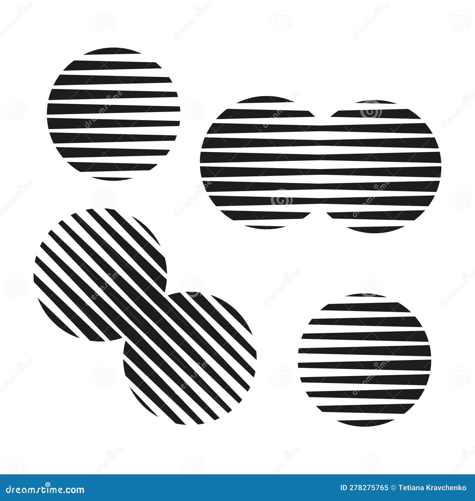 Line Art Shaded Circles. Circle Logo. Icon Set Stock Vector ...