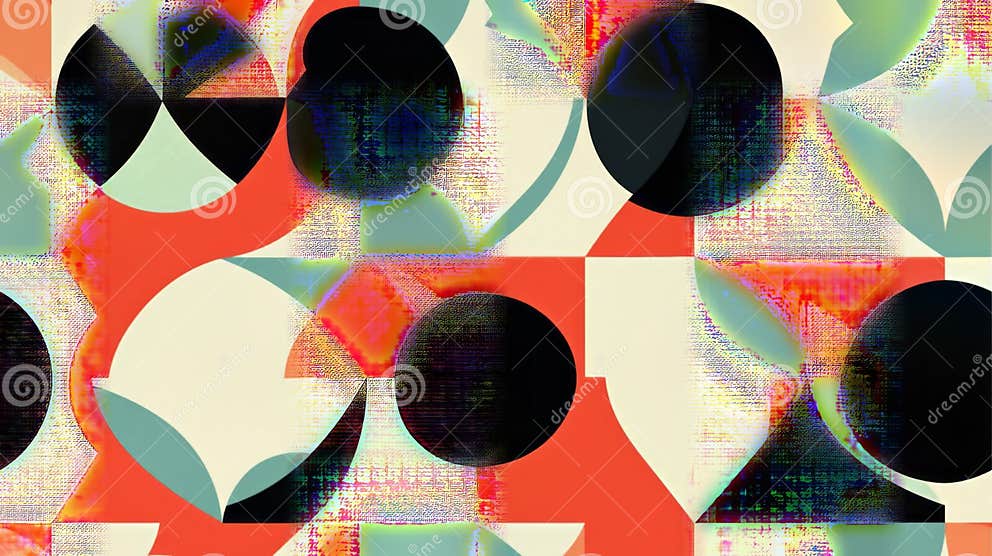 Line Art Shapes Abstract Vector Pattern Design with Geometric Figures ...