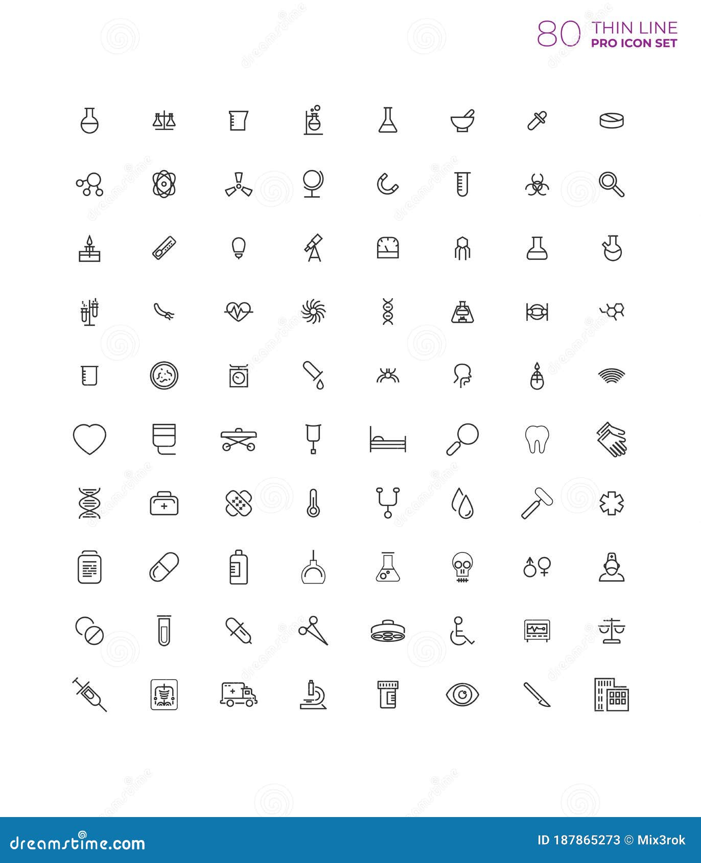 Line Art Simple Icon Set for Web and Applications Vector Stock Vector ...