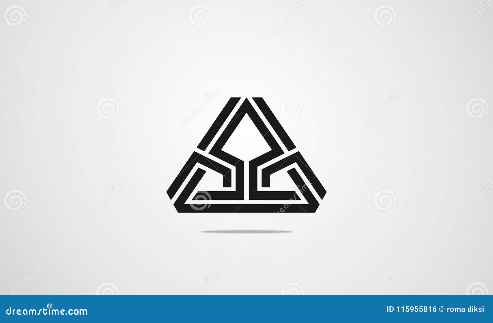 Line Art Triangle Stock Photography | CartoonDealer.com #115955816