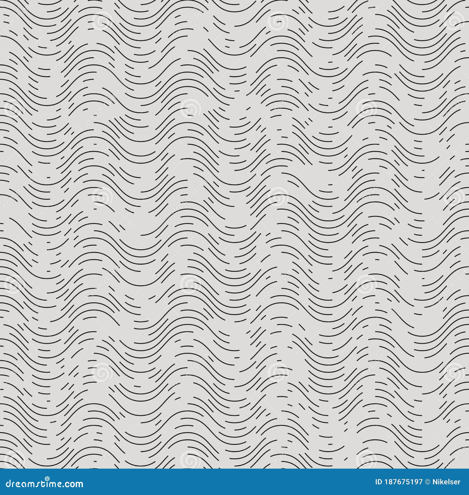Line Art Vector Background Seamless Noise Wave Pattern Abstract Texture Stock Vector
