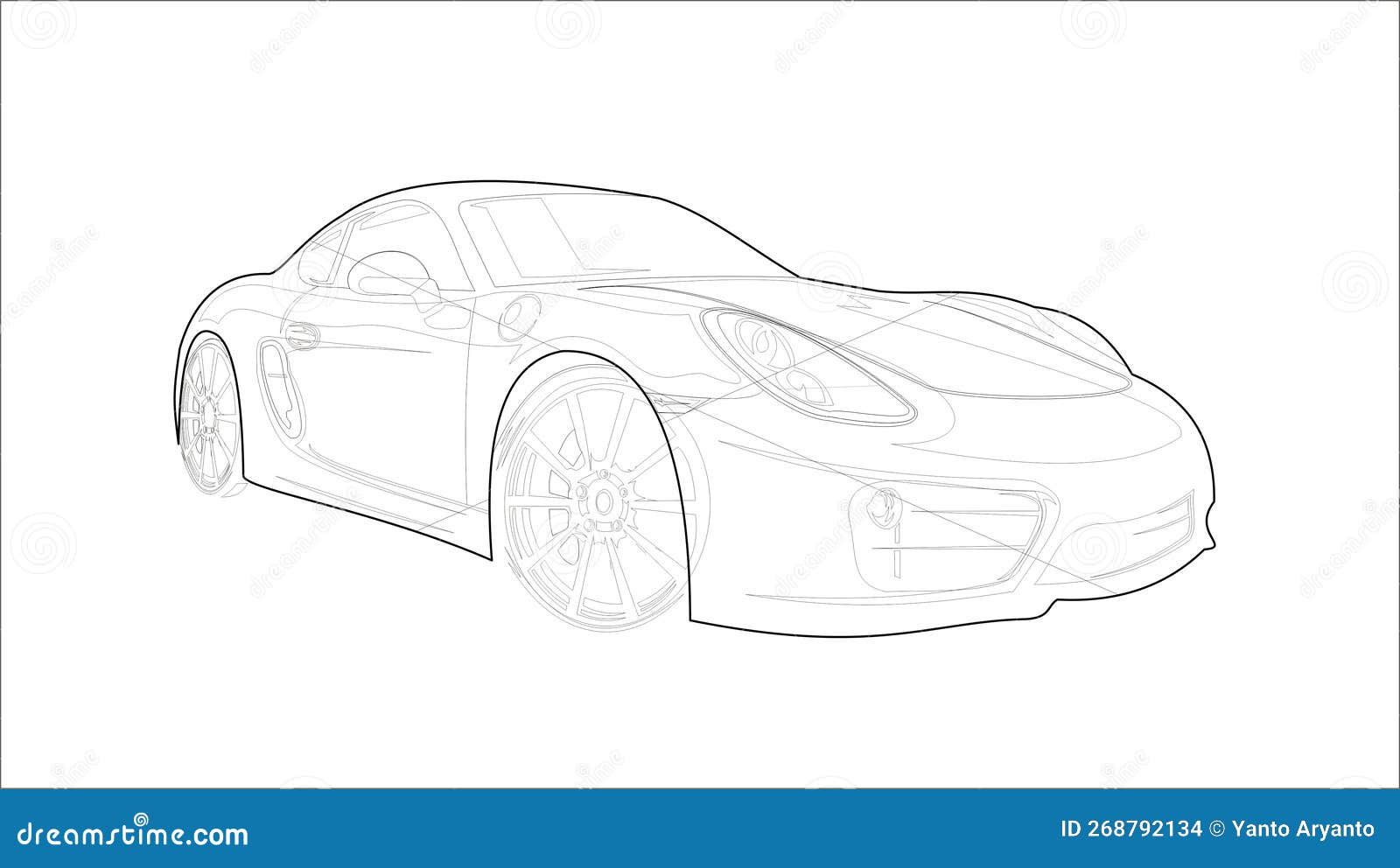 Line art car elegant stock illustration. Illustration of cart - 268792134