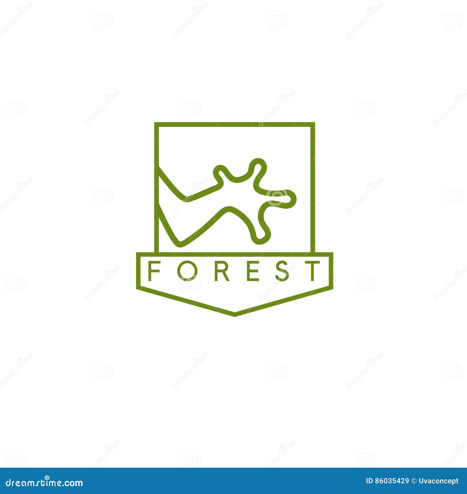 Line Art Vector Crest with Simple Stock Vector - Illustration of ...