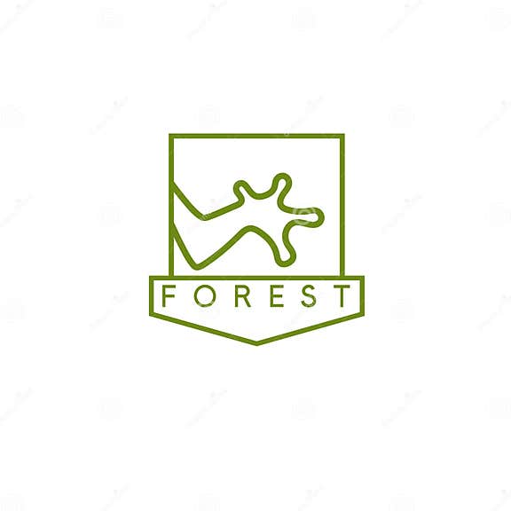 Line Art Vector Crest with Simple Stock Vector - Illustration of ...