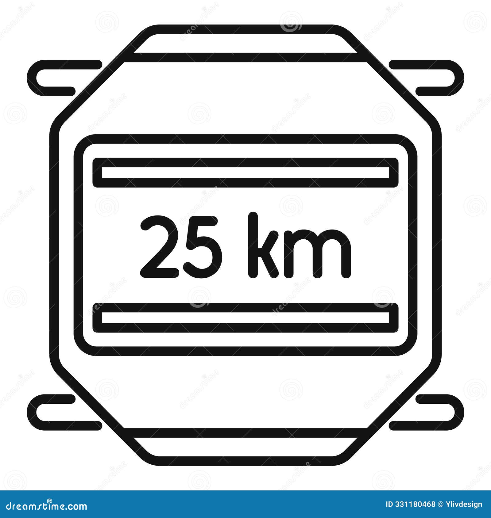 Speedometer At 160 Km In Hour Pattern Cartoon Vector | CartoonDealer ...