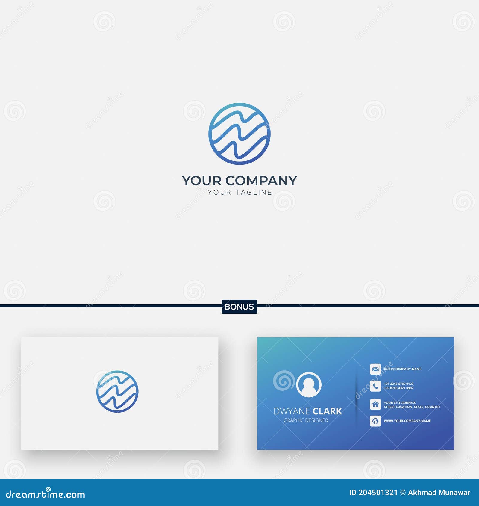 Line Art Wave Modern and Simple Logo Stock Vector - Illustration of ...