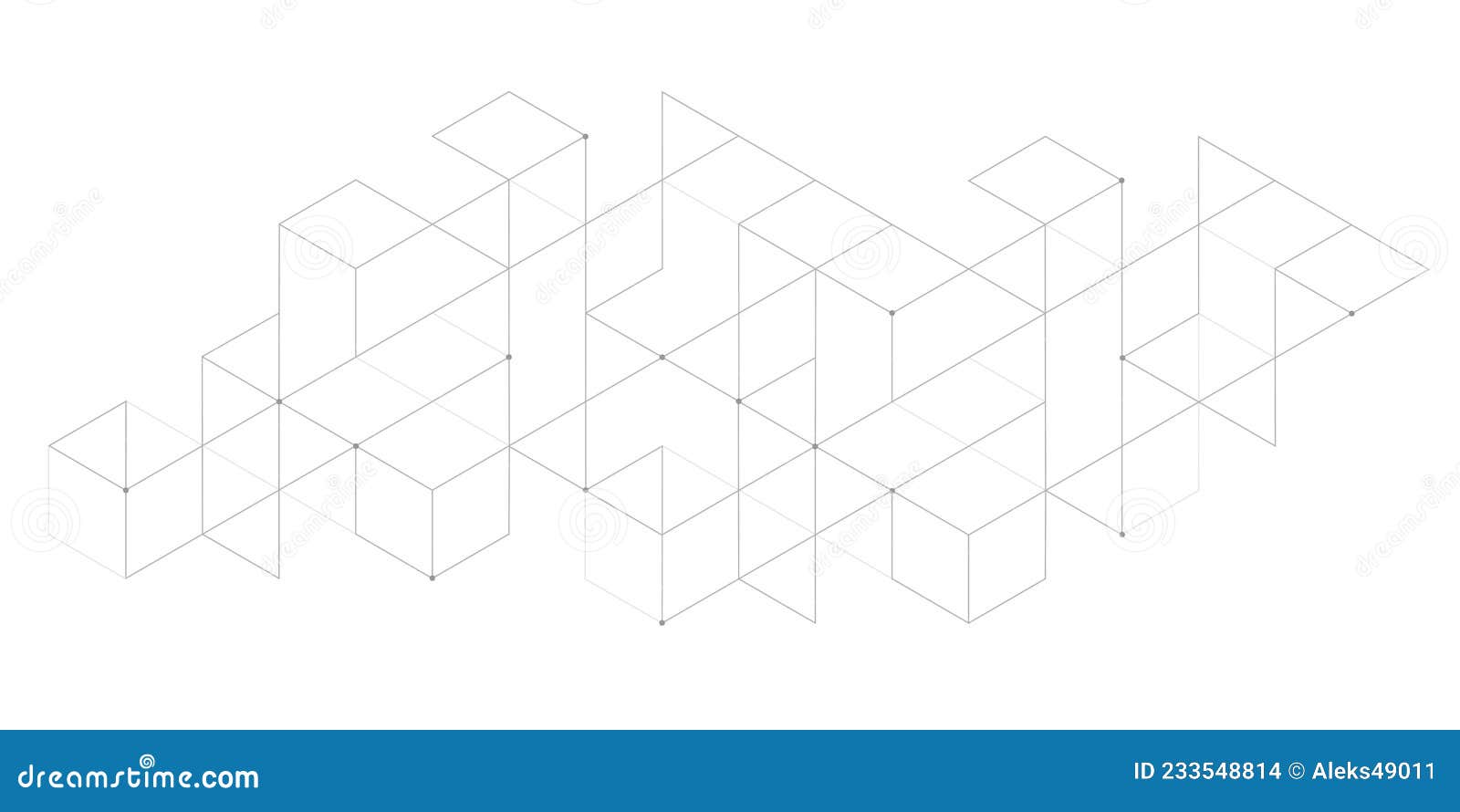 Line Art.White Background of Lines.Geometry of Squares.Vector ...