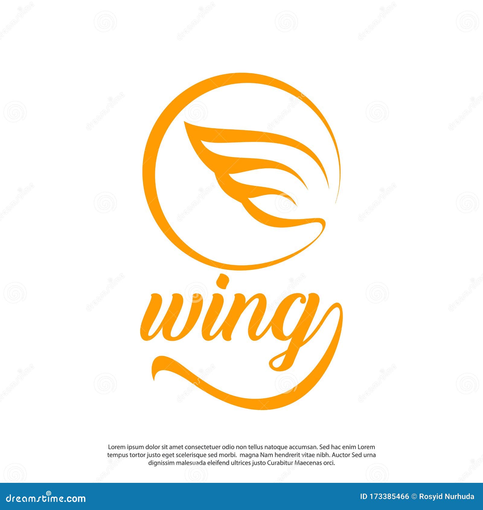 Line Art Wing Vector Logo, Modern Minimalist Stock Vector ...