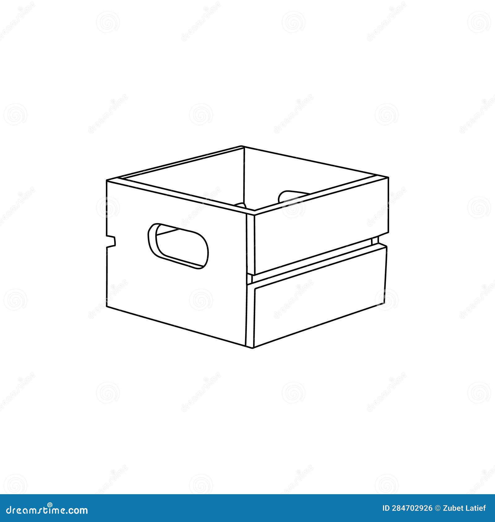 Line Art Wooden Box Simple Icon Design Template, Vector Symbol, Sign ...