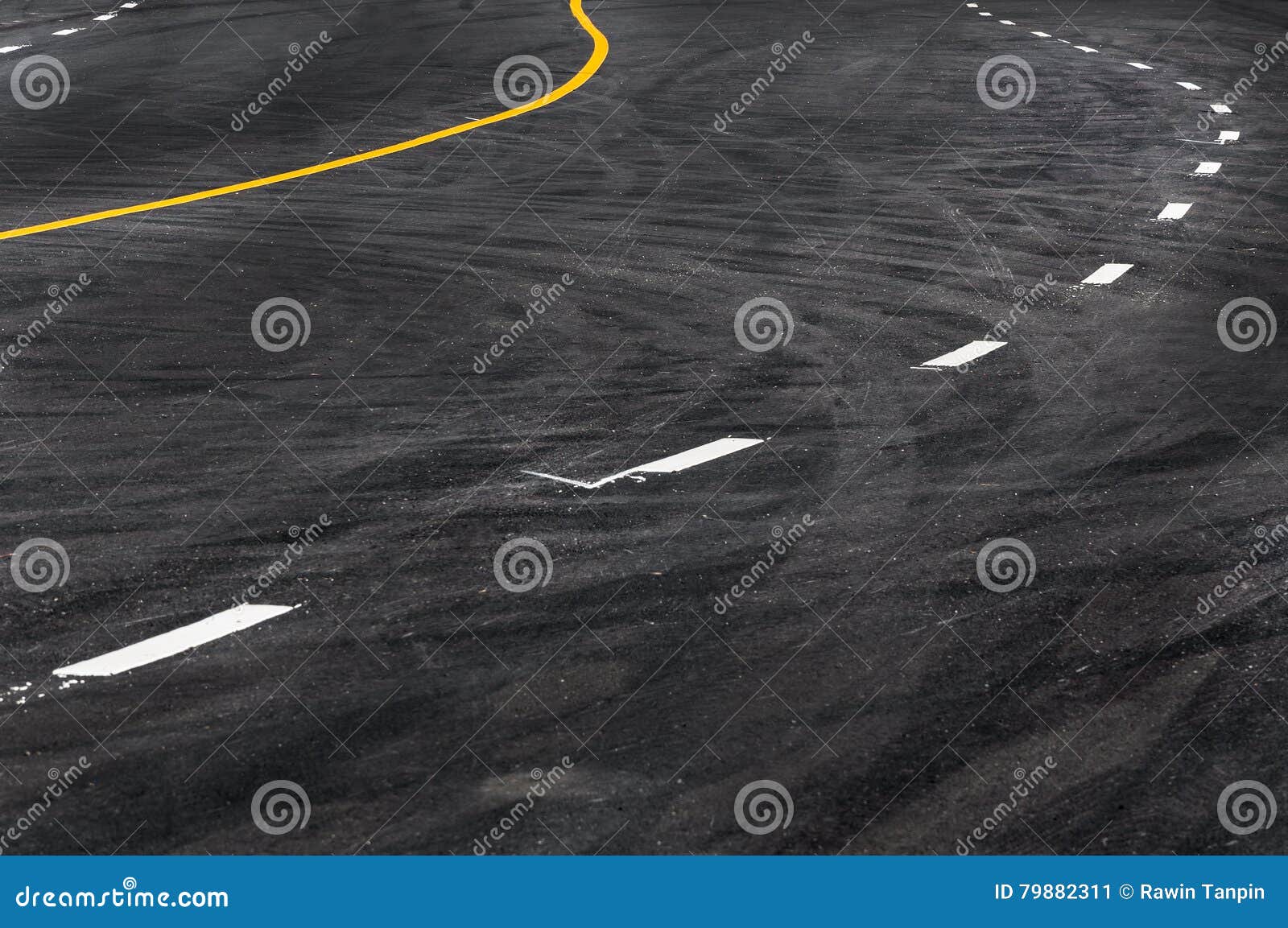 Line in the asphalt road stock image. Image of asphalt - 79882311