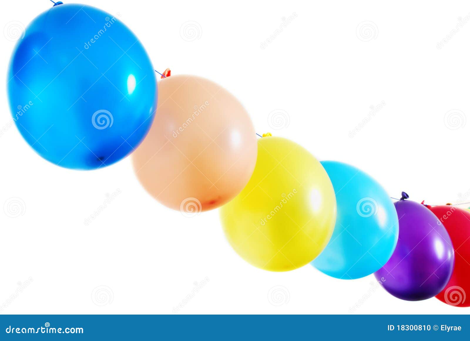 Line Of Balloons Stock Photo - Image: 18300810