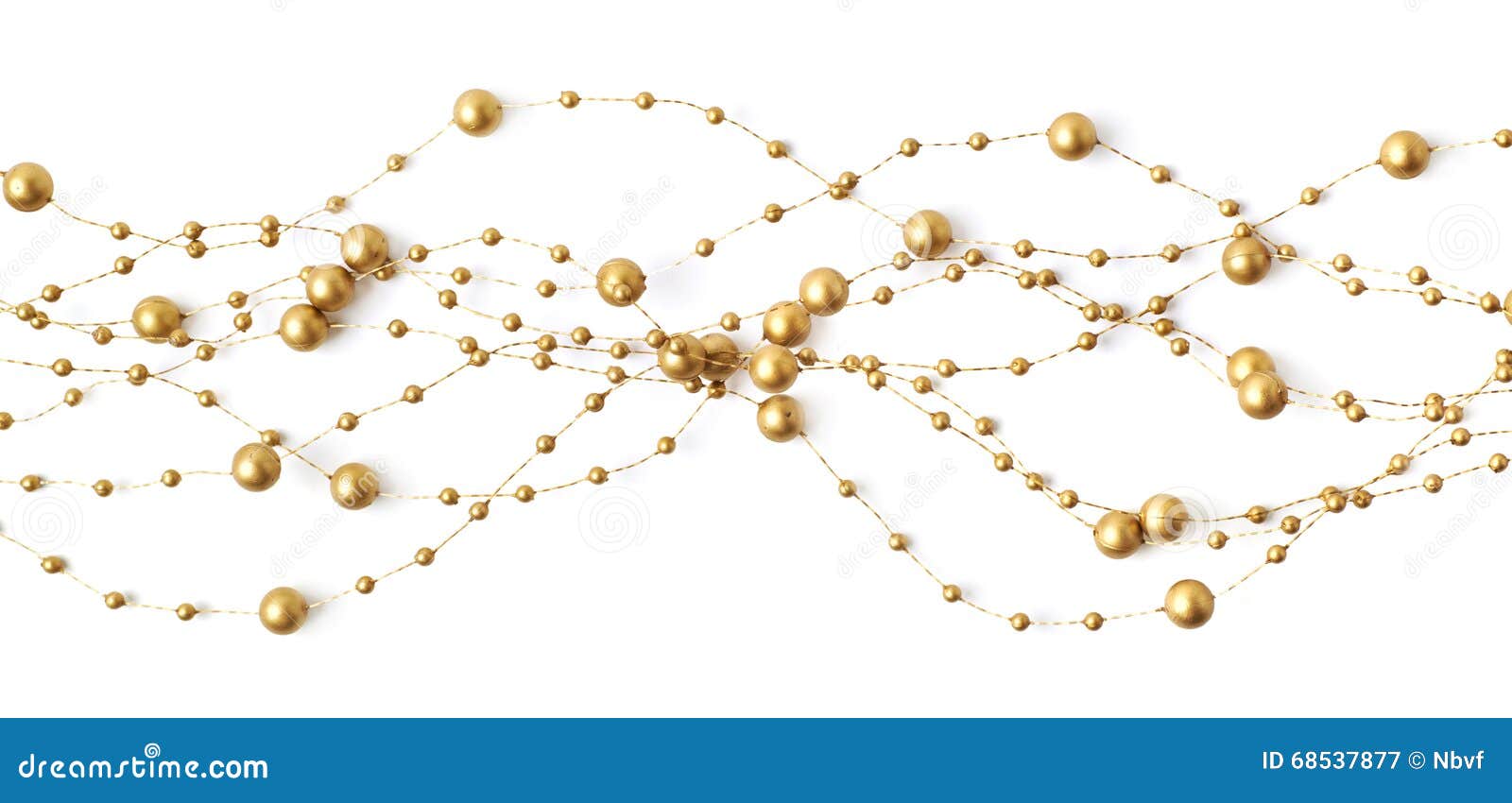 Line of Beads Garland Thread Stock Image - Image of event, color: 68537877