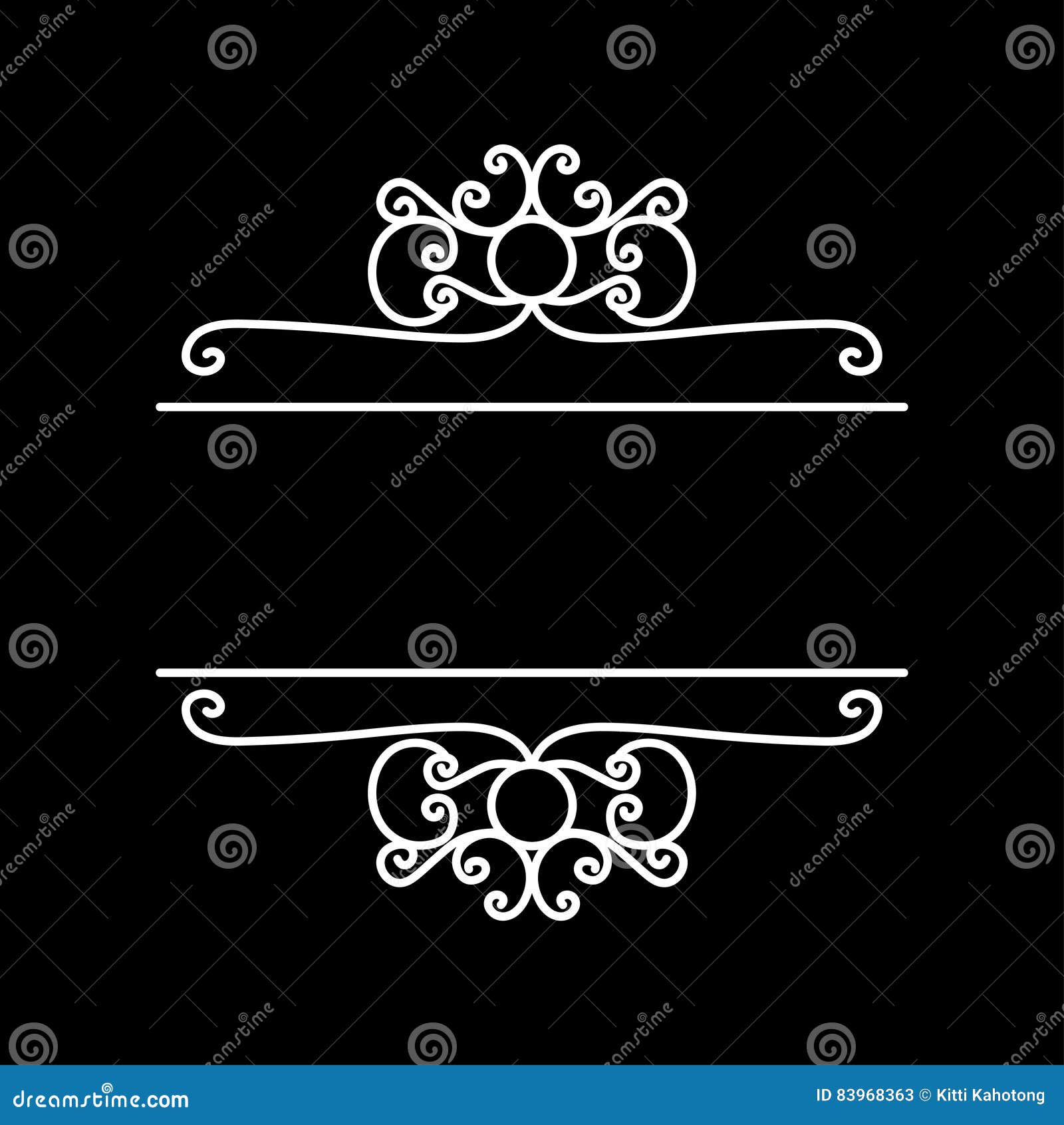 Line border frame , design stock vector. Illustration of calligraphic ...