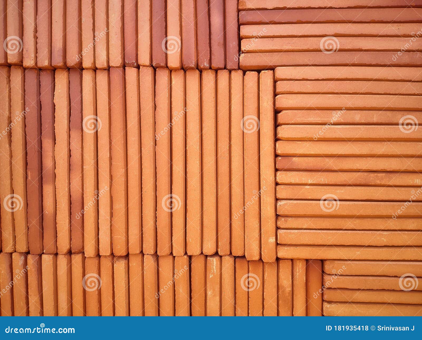 Line Brick Background Abstract. Clay Split Brick Tile Wall Stock Photo ...