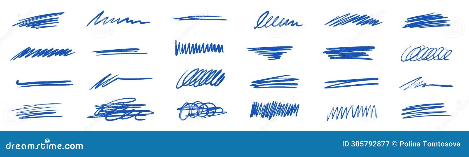 Sketch Underline, Numbers, Symbols, Arrow Shape Set. Hand Drawn Check ...