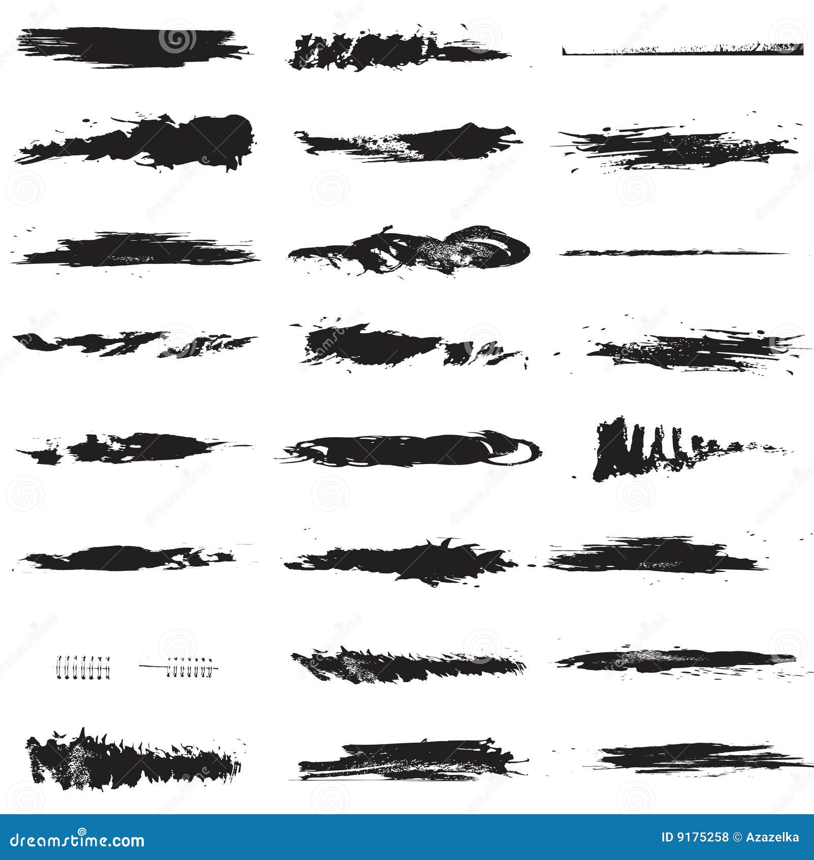 Line brushes stock vector. Illustration of fake, graphics - 9175258