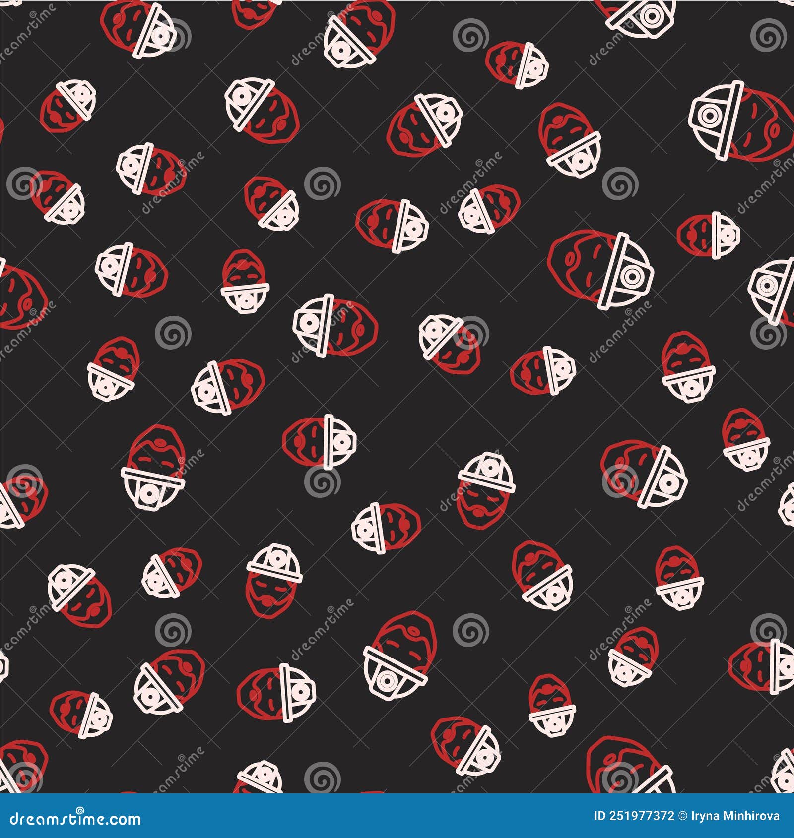 Line Builder Icon Isolated Seamless Pattern on Black Background ...