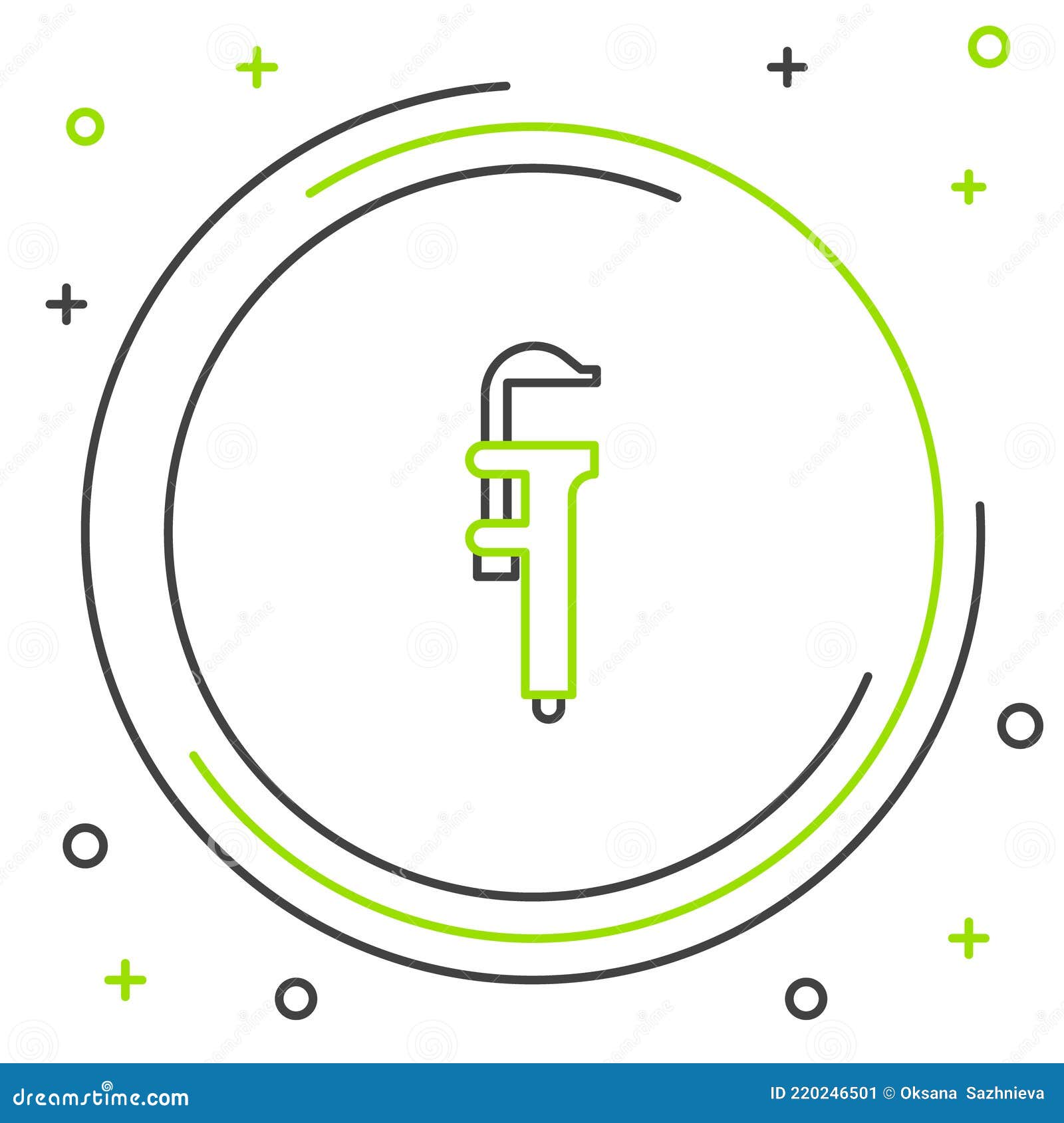 Line Calliper or Caliper and Scale Icon Isolated on White Background ...