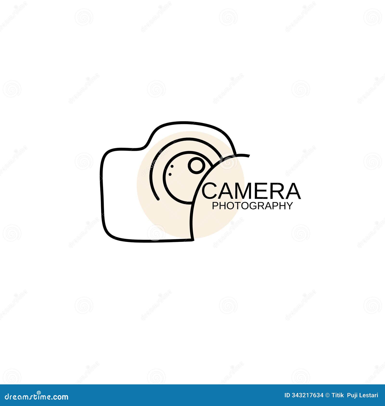 Line Camera Logo Design Template for Photography Stock Illustration ...