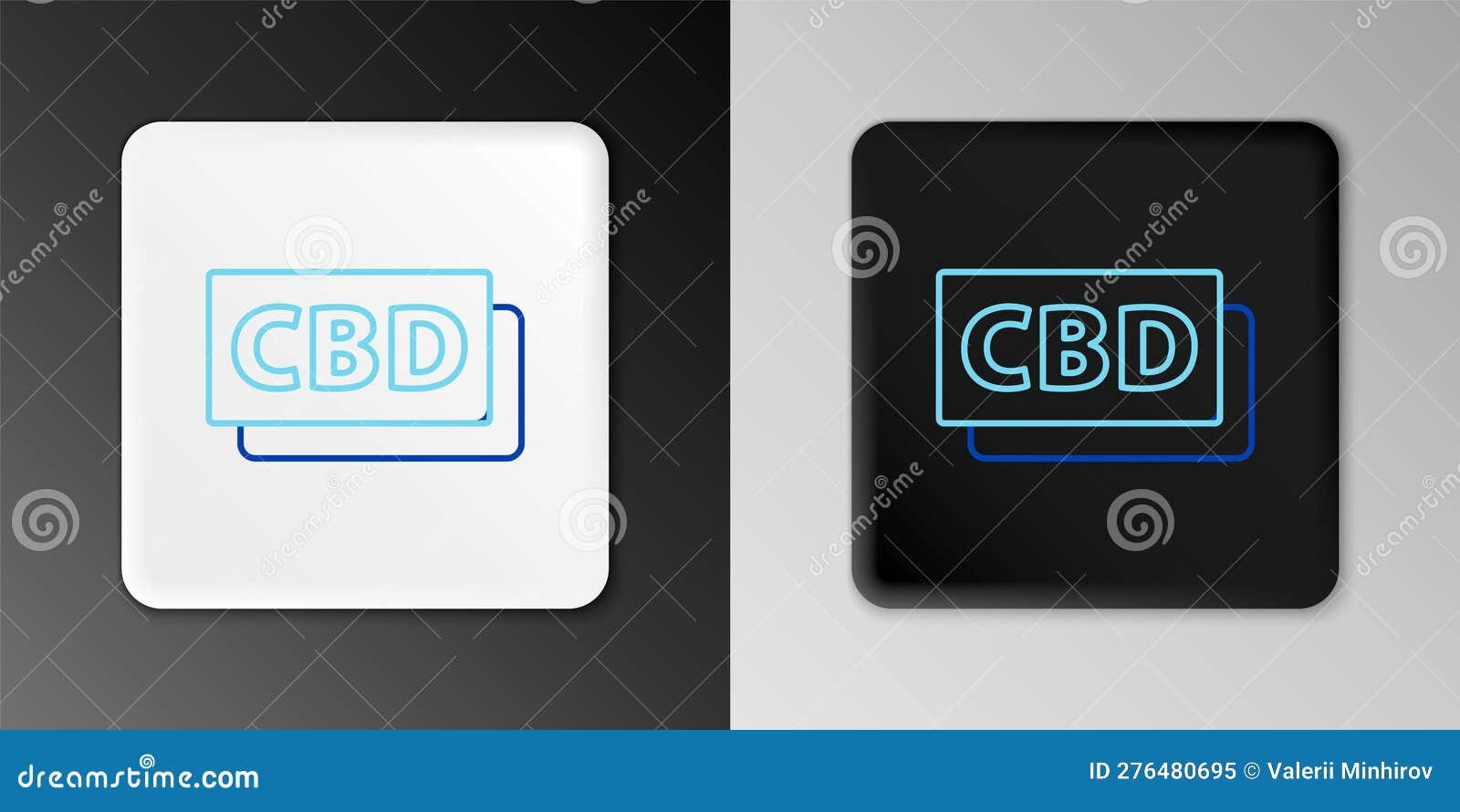 Line Cannabis Molecule Icon Isolated on Grey Background. Cannabidiol ...