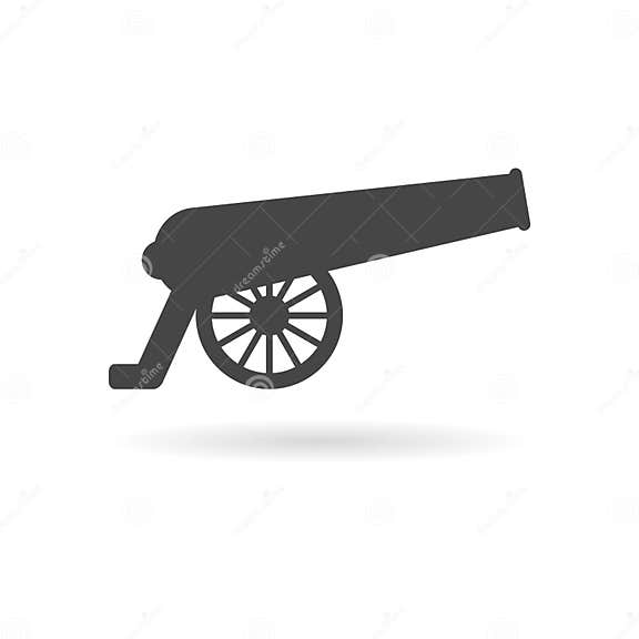 Line Cannon icon stock vector. Illustration of icon - 172123570