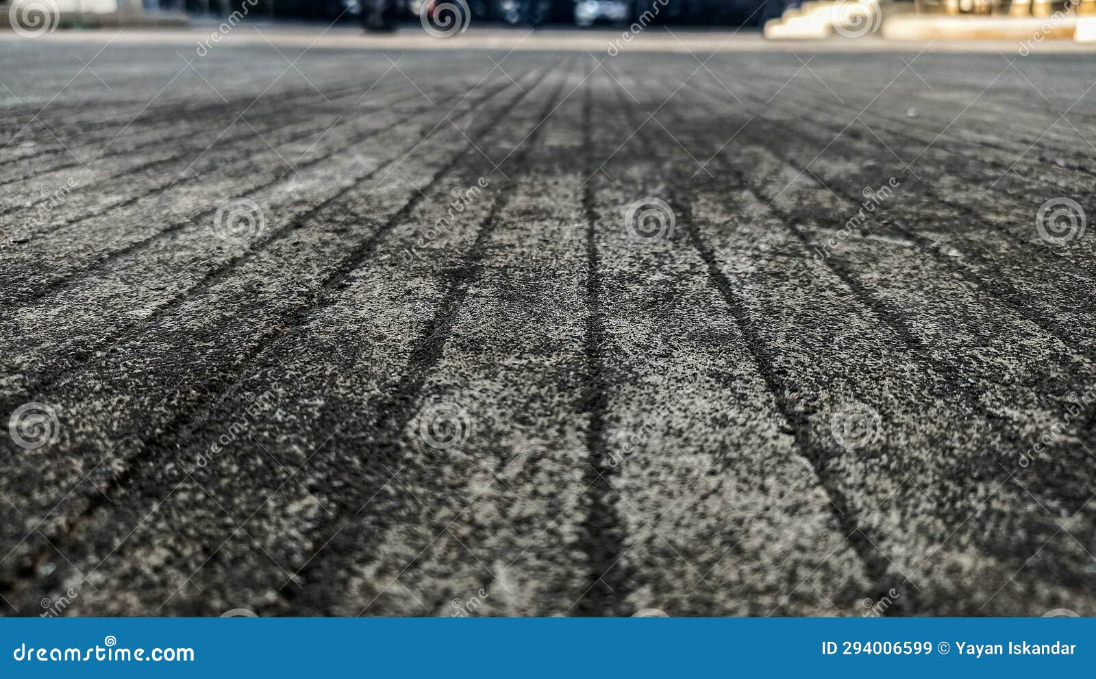 Line Cement Floor in the Front Yard of the Factory Stock Image - Image ...