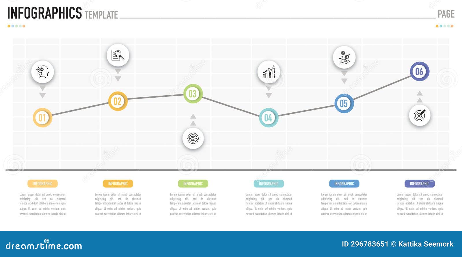 Line Chart or Diagram Infographic for Business Presentation Stock ...
