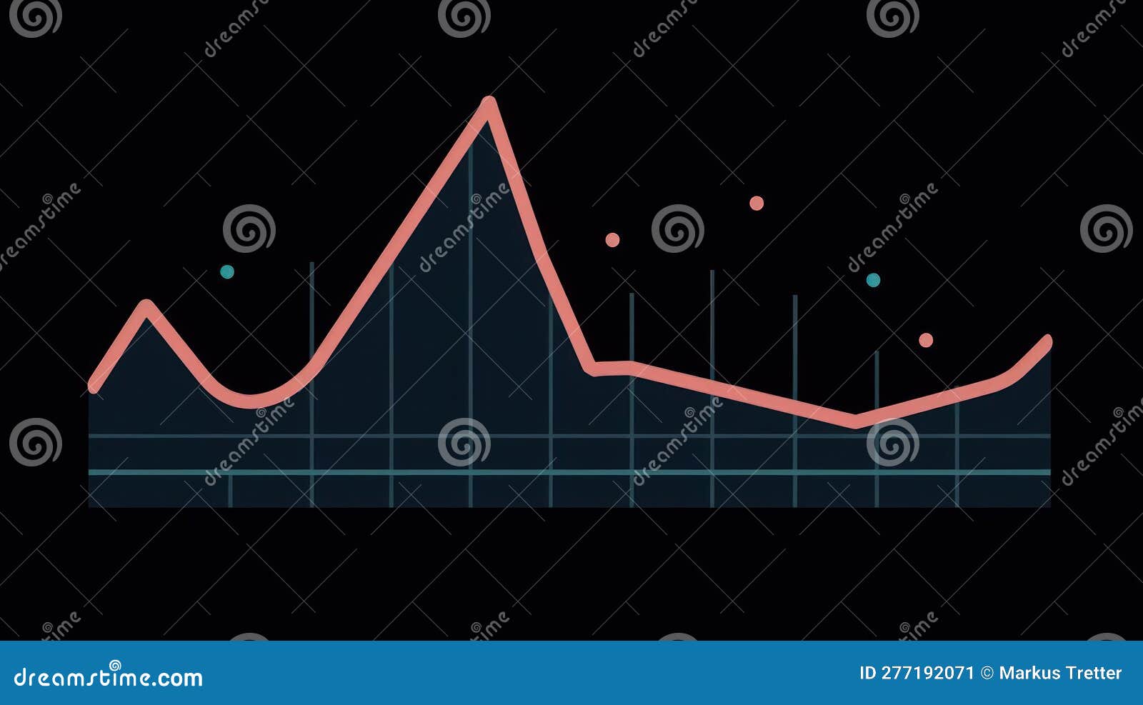 A Line Chart Icon Representing the Graphical Representation of Data ...